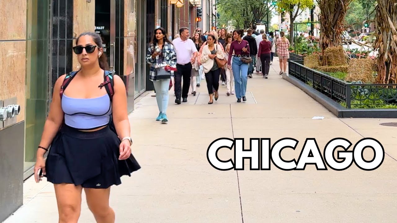 Fall Season in Chicago Walking Tour on Sunday | September 29, 2024 | 4K ...