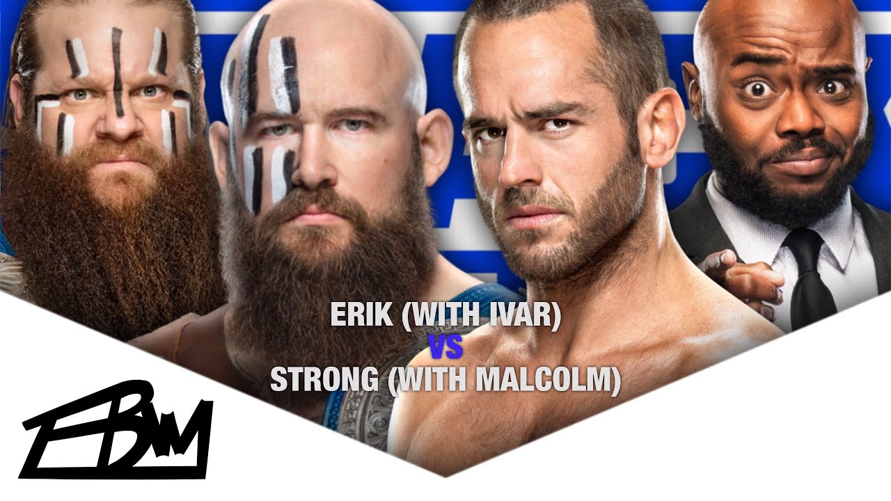 (WWE2K22 Universe Mode) Erik (With Ivar) VS Roderick Strong (With ...