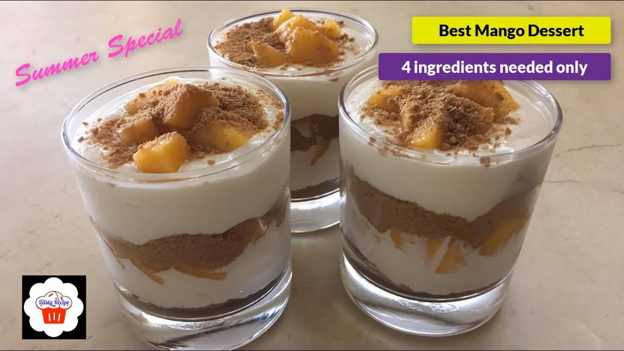 Mango Glass Float Recipe - Pinoy Mango Special Dessert - YouTube