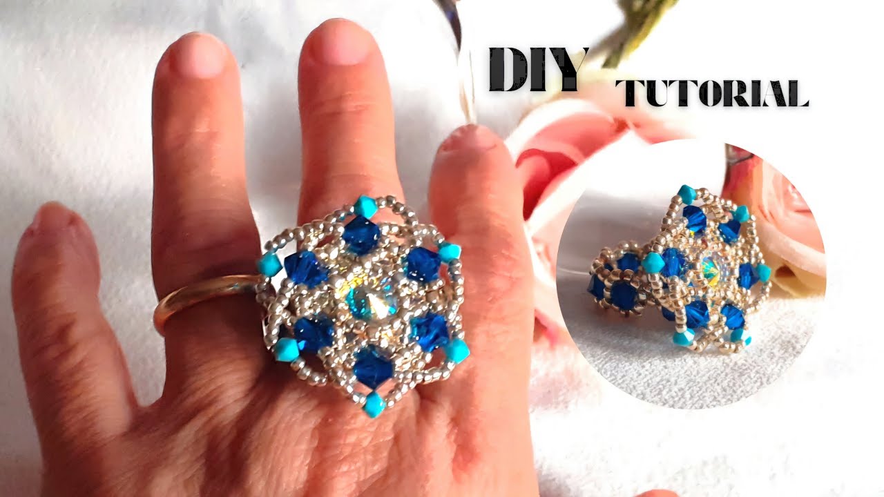 DIY Tutorial anello Justine - How make ring at home - Easy tutorial ring - YouTube