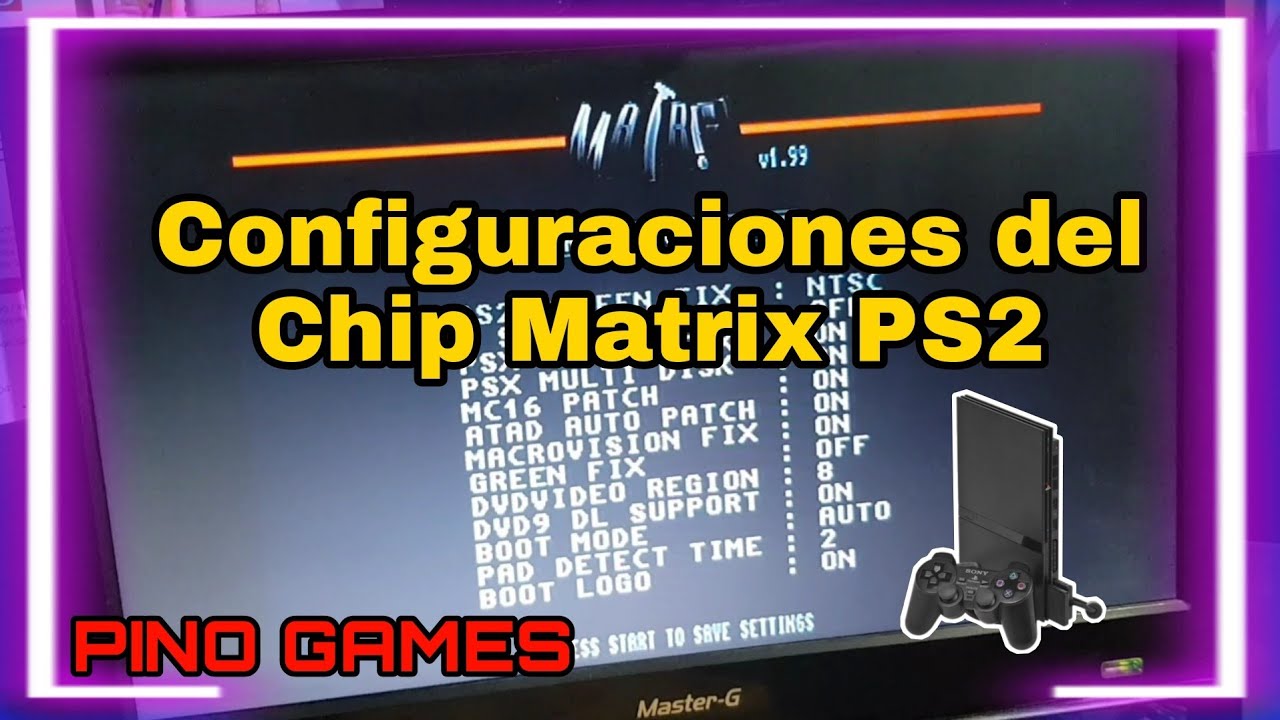 Cuales son y como configurar el chip Matrix de tu #PS2 PlayStation 2 ...