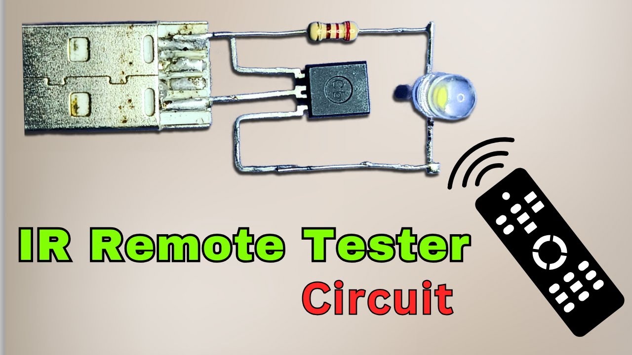 Diy IR Remote Tester Circuit | Diy Remote Tester - YouTube