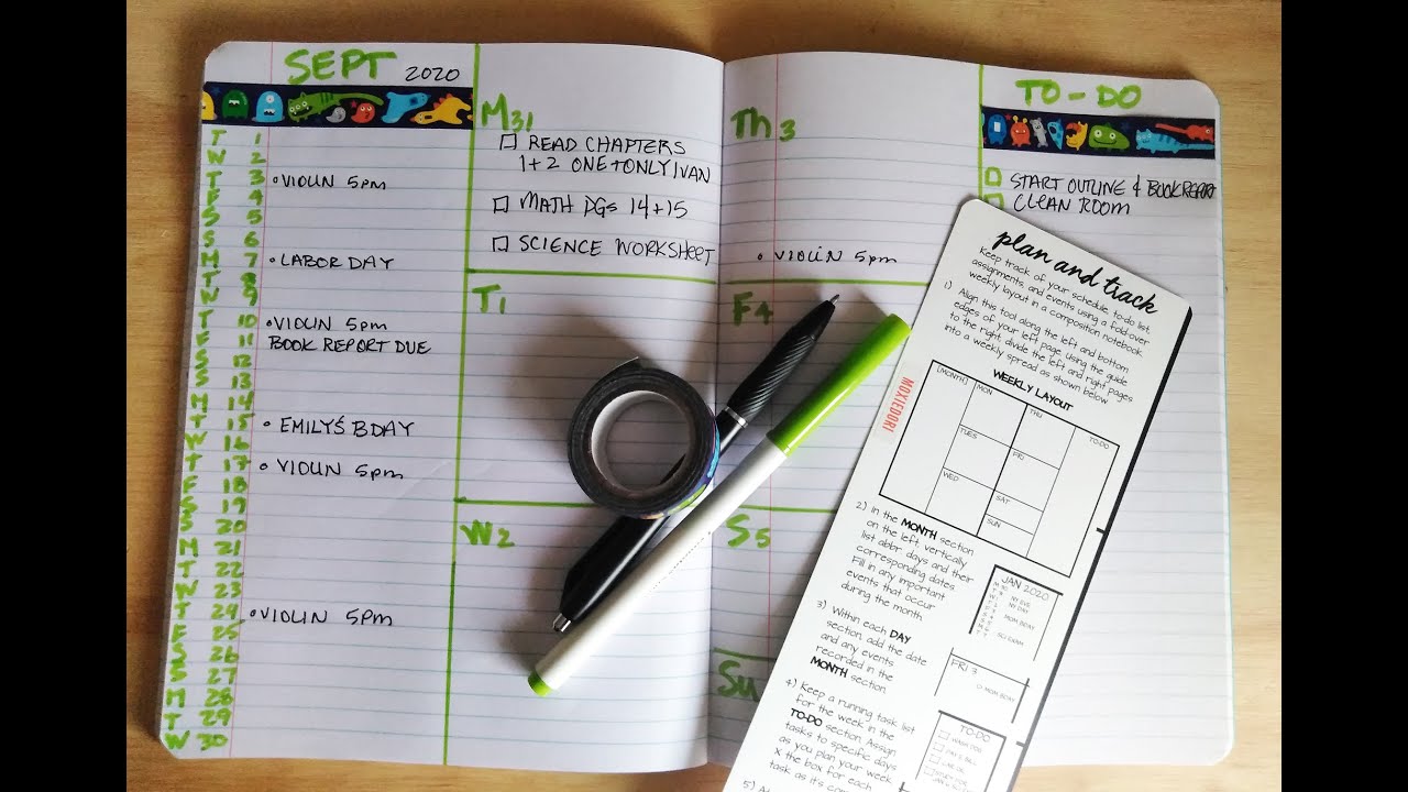 DIY Student Planner Cornell Notes In A Composition Notebook YouTube DIY Student Planner Cornell Notes In A Composition Notebook YouTube