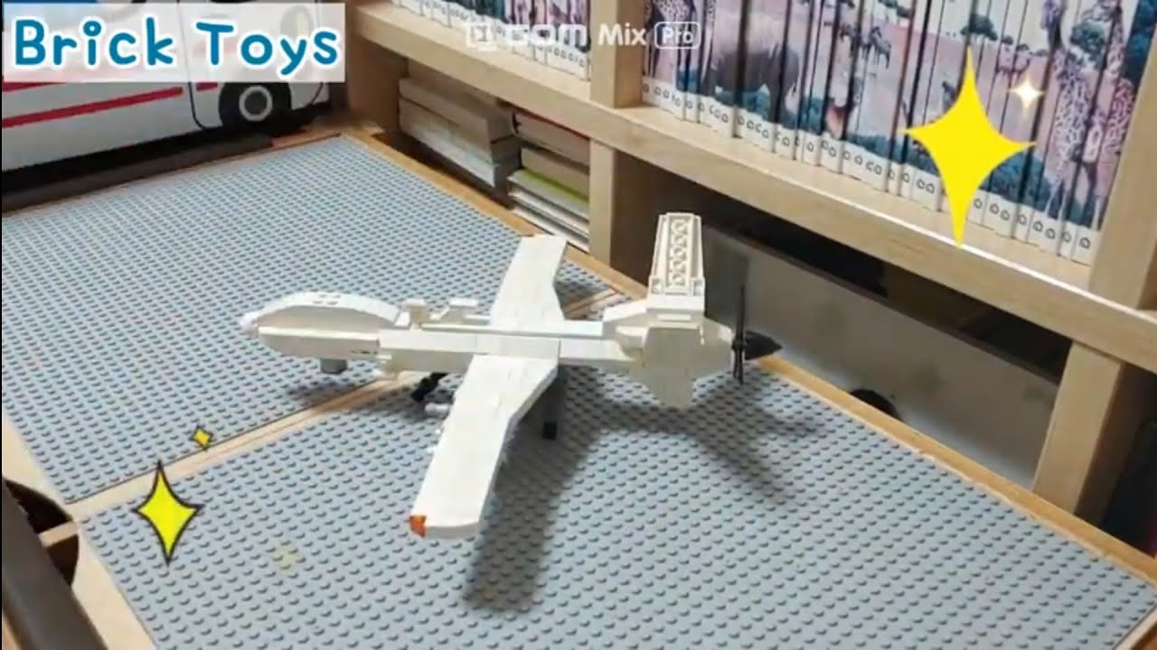 [Brick Toys LEGO MOC] 드론 무인공격기 MQ-9 리퍼/DRONE UCAV MQ-9 REAPER - YouTube