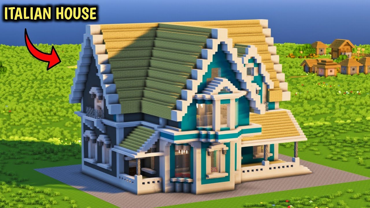 MODERN ITALIAN HOUSE || How to make modern italian house #minecraft ...