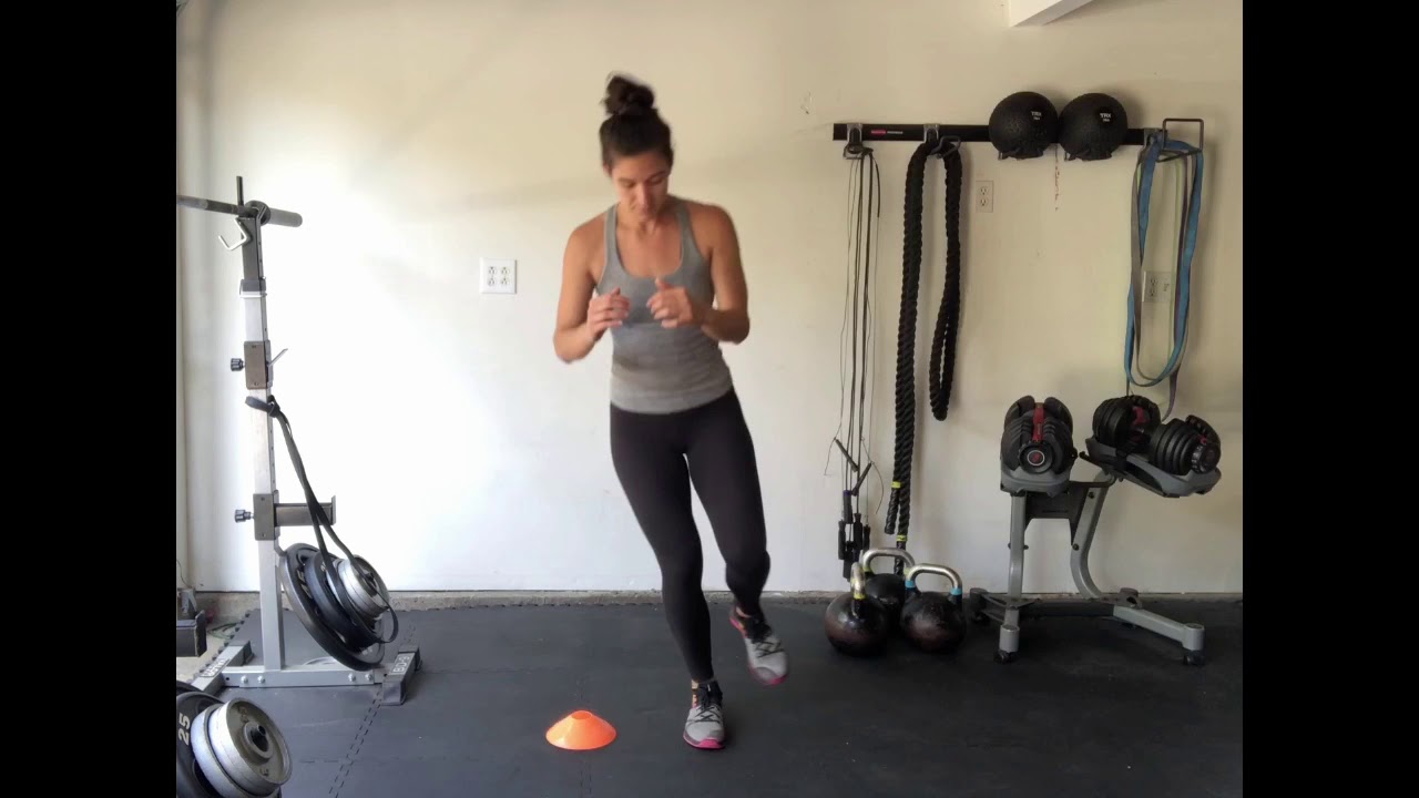 SINGLE LEG LATERAL HURDLE HOP - YouTube