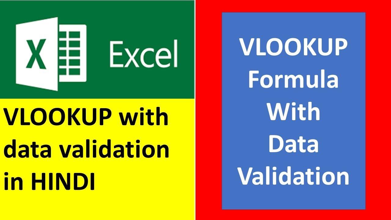 VLOOKUP With Data Validation In Hindi VLOOKUP Formula With Data VLOOKUP With Data Validation In Hindi VLOOKUP Formula With Data