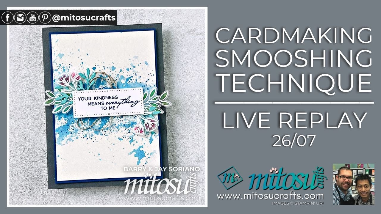 How To Cardmaking Ink Smooshing Technique with Stampin' Up! Craft ...