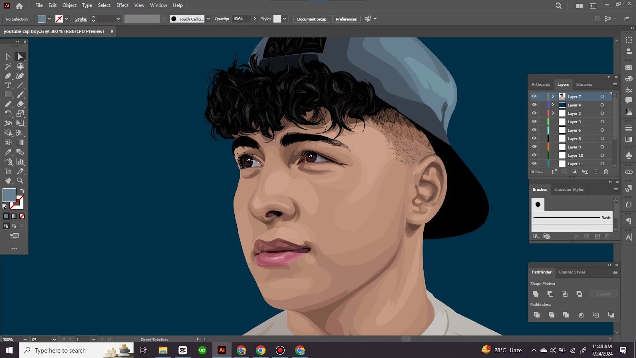 How to Draw a Cartoon Portrait | Cartoon Portrait Tutorial - YouTube