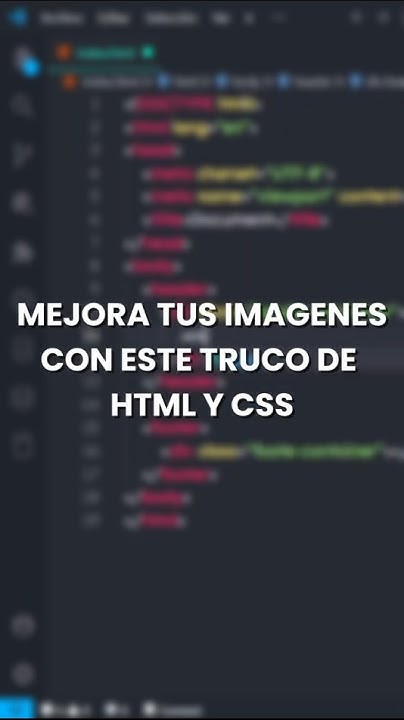 Truco de html y css para mejorar tus imágenes #cursos #html #tutorial #parati #video #css #tips ...
