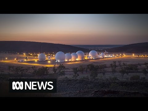 What does the US Pine Gap spy base do?