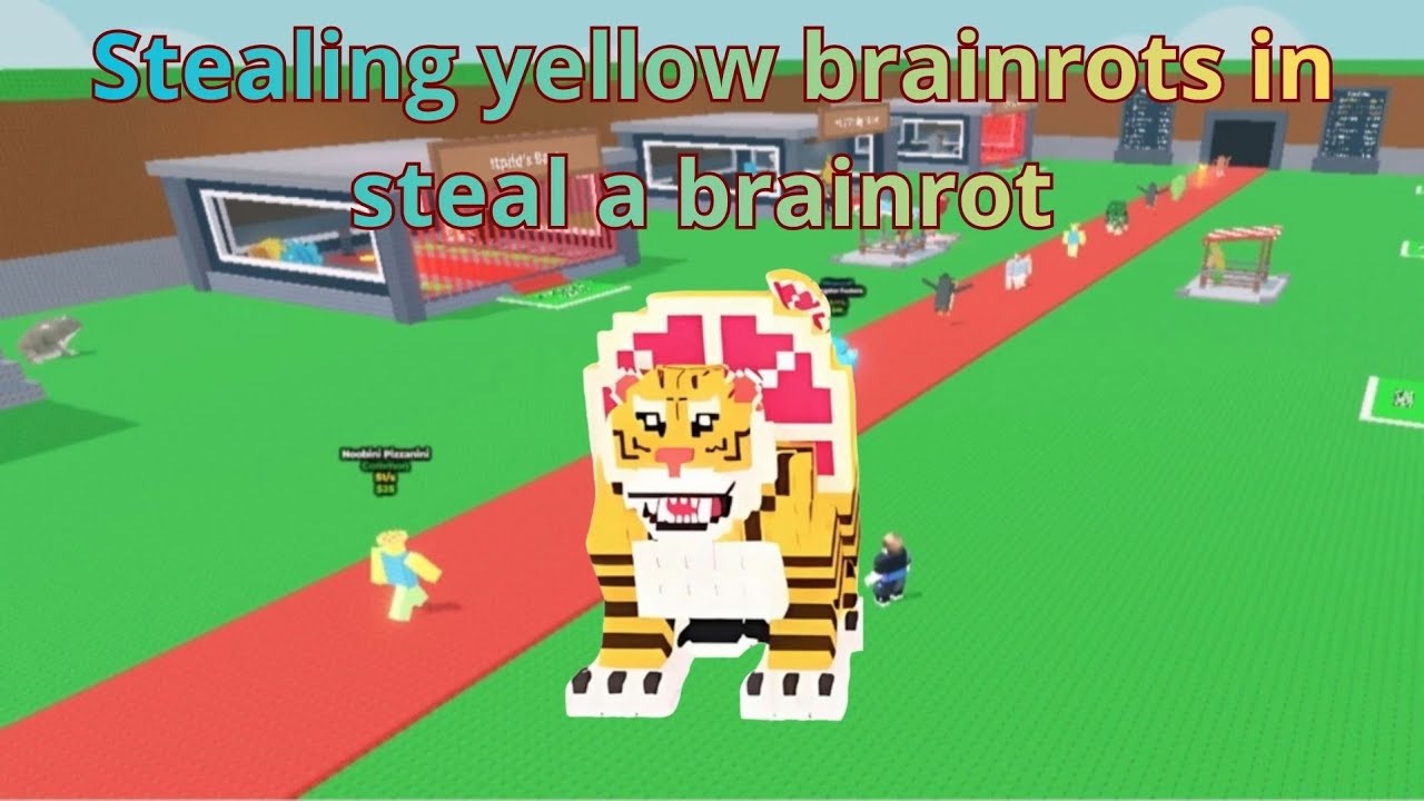 STEALING YELLOW BRAINROTS IN STEAL A BRAINROT | Roblox Steal A Brainrot ...