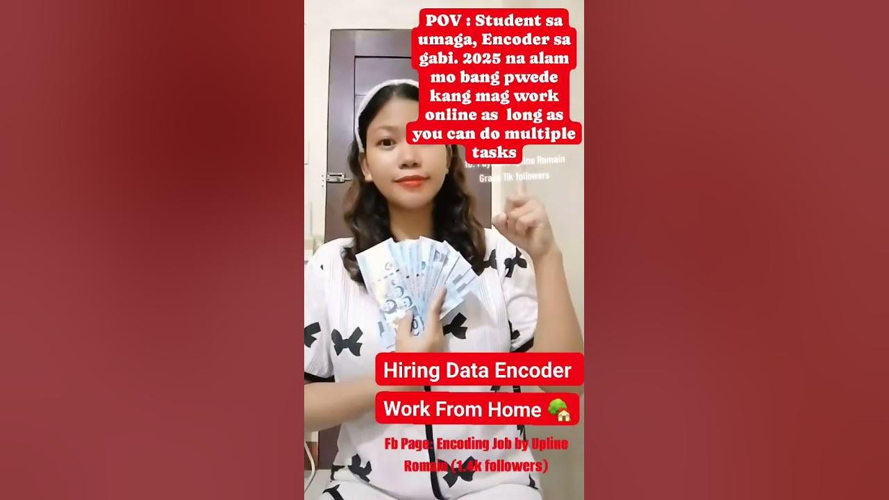 work From Home Job ‼️ data Encoder pwede sa lahat CP PC or laptop user ...