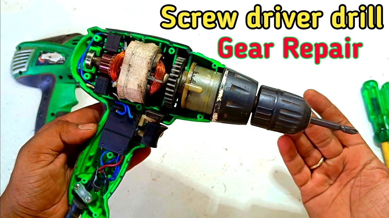 ️ Power Drill machine Repair || screw driver drill gear box repair ...