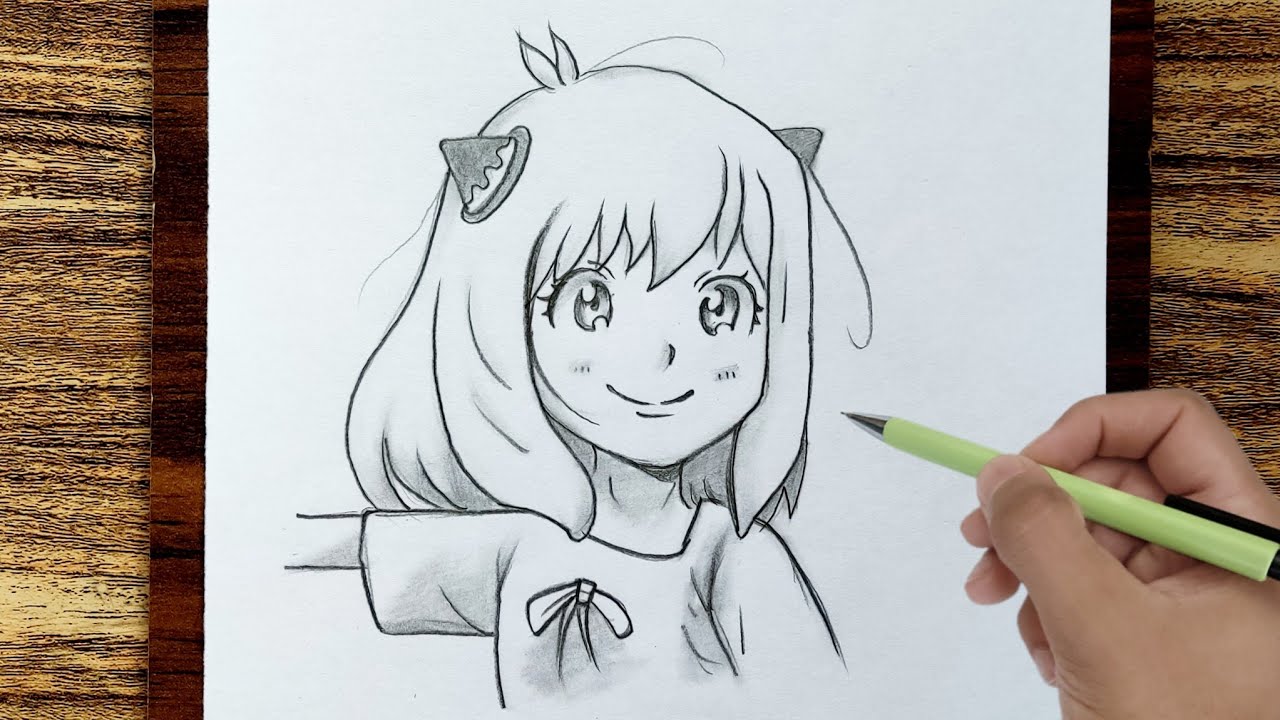 How to draw Anya forger step by step | easy anime drawing ( Spy x ...