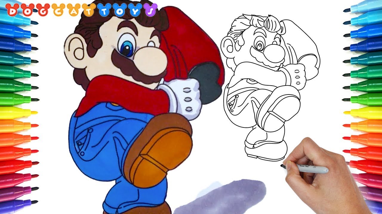 How to Draw Super Mario Odyssey, Mario #167 | Drawing Coloring Pages ...