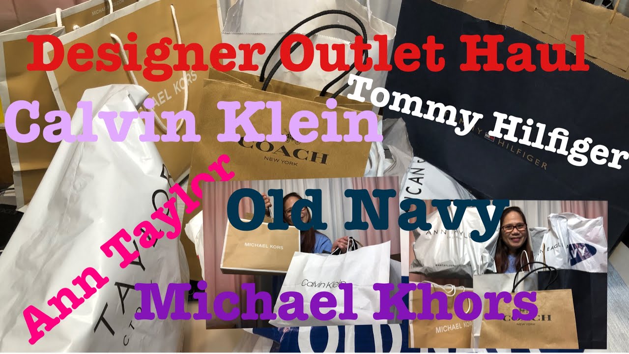 Designer Outlet Haul | Calvin Klein + Tommy Hilfiger + Michael Khors ...