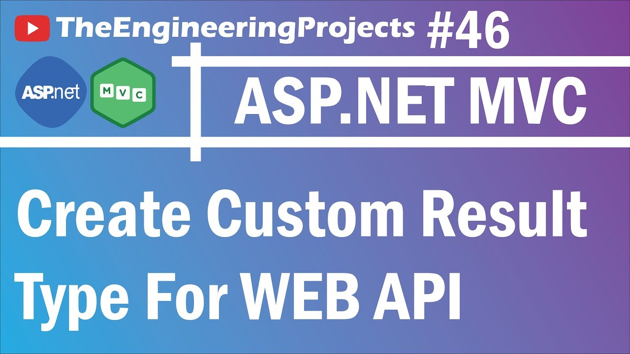 46 ASP .NET MVC - Create Custom Result Type For WEB API - YouTube