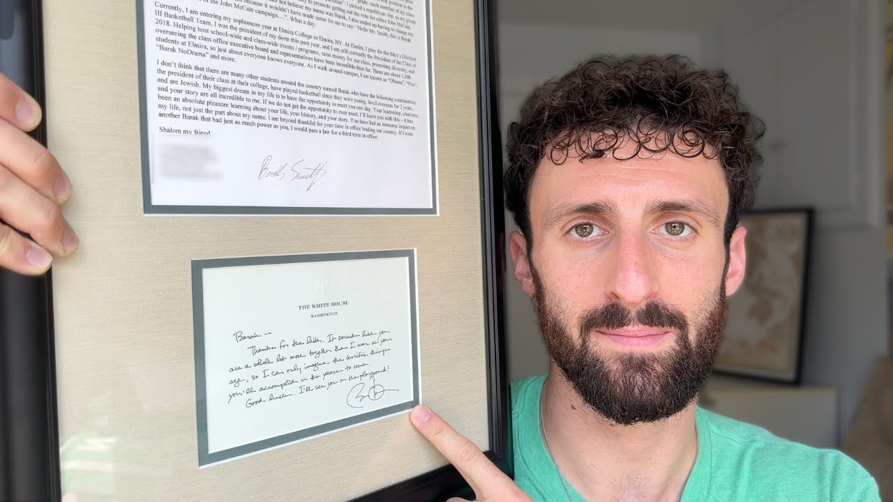 Barack Obama Wrote Me A Letter And It LITERALLY Changed My Life - YouTube