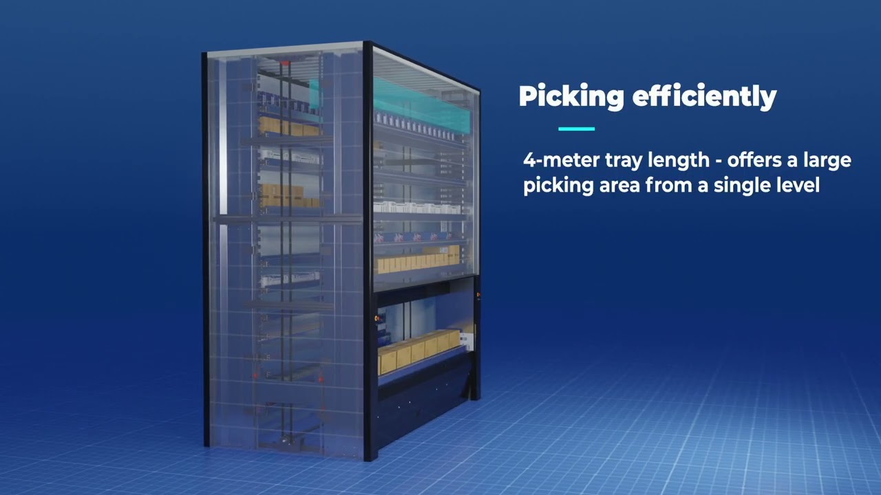 Tornado Automated Vertical Storage Machine - YouTube