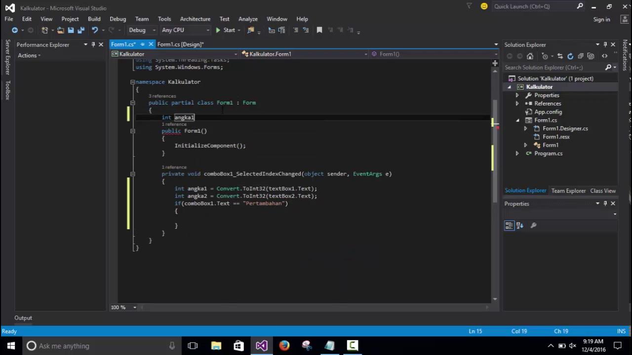How to make calculator in C# - YouTube