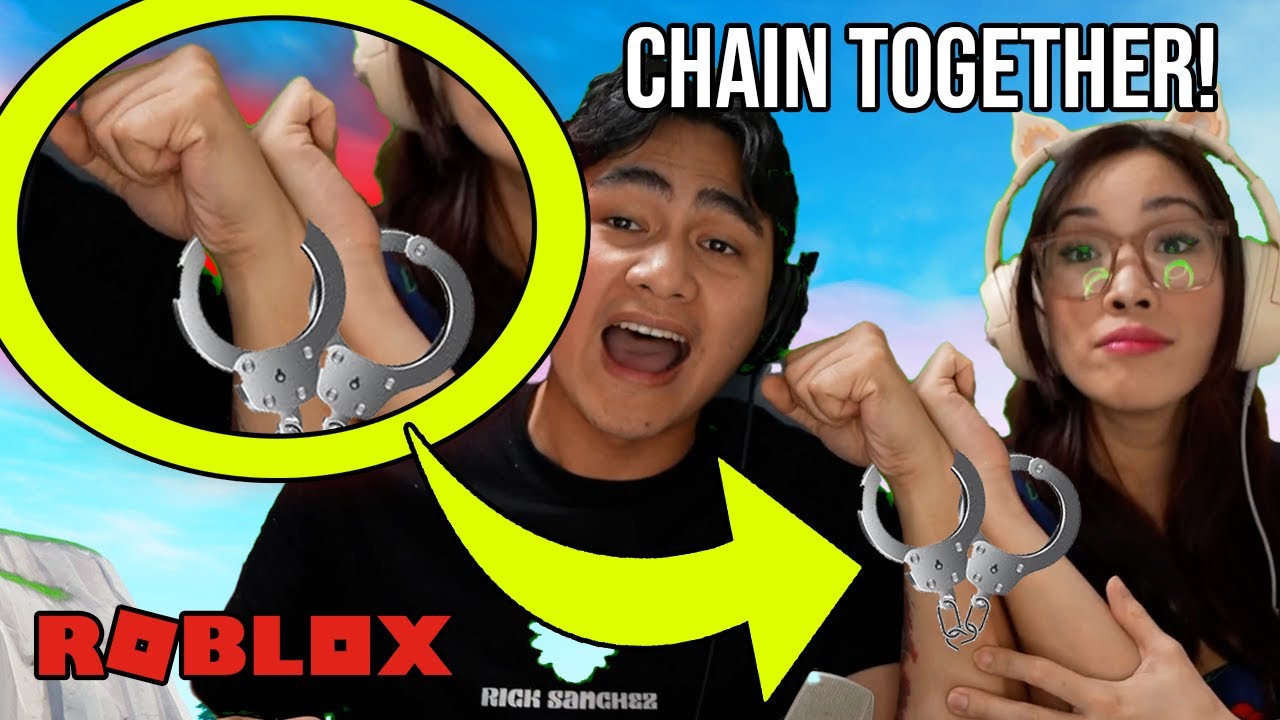 24 HOURS HANDCUFFED IN ROBLOX with My WIFE!? - YouTube