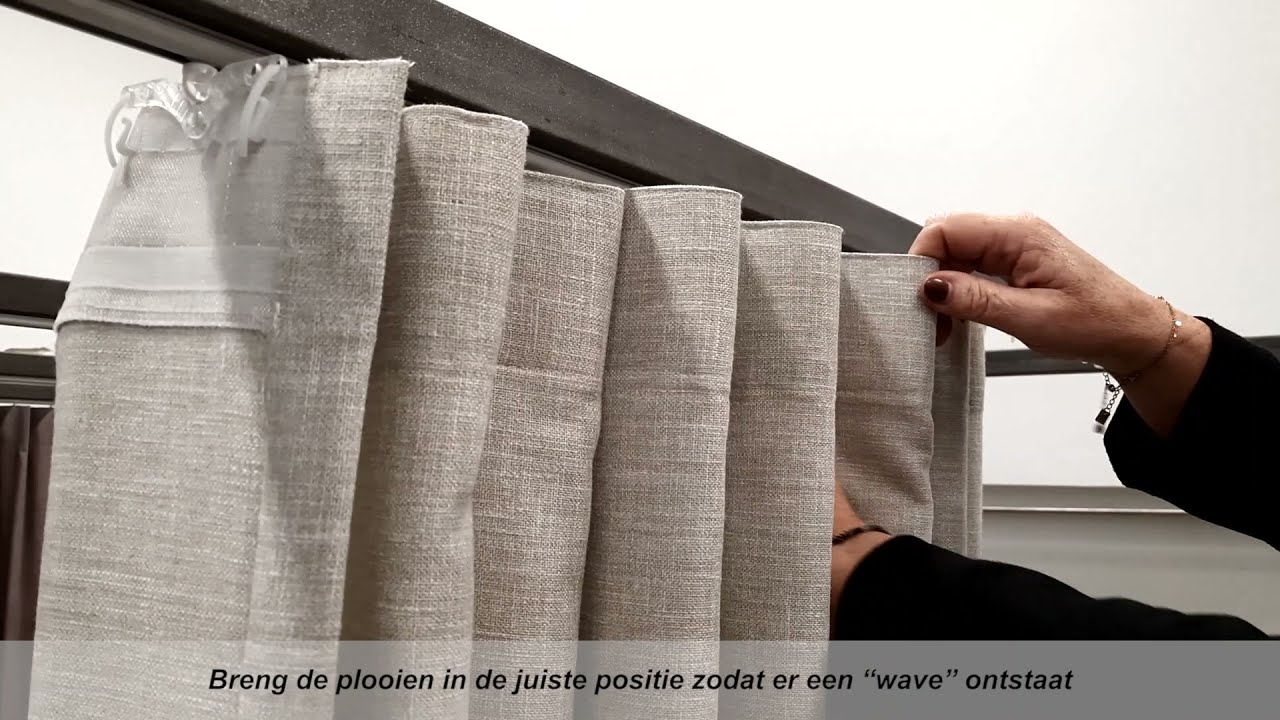 Wave gordijnen (montage) Topjaloezieen.nl - YouTube