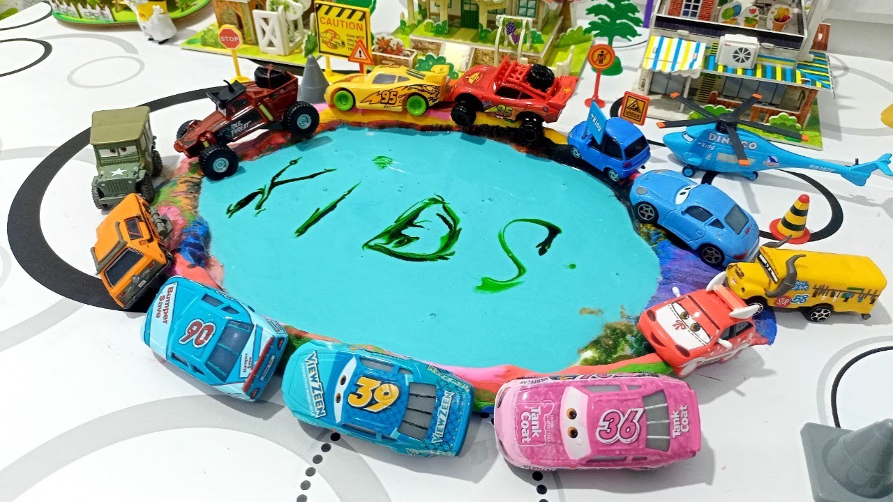 Disney Pixar cars drive through mud and plunge into water: McQueen ...