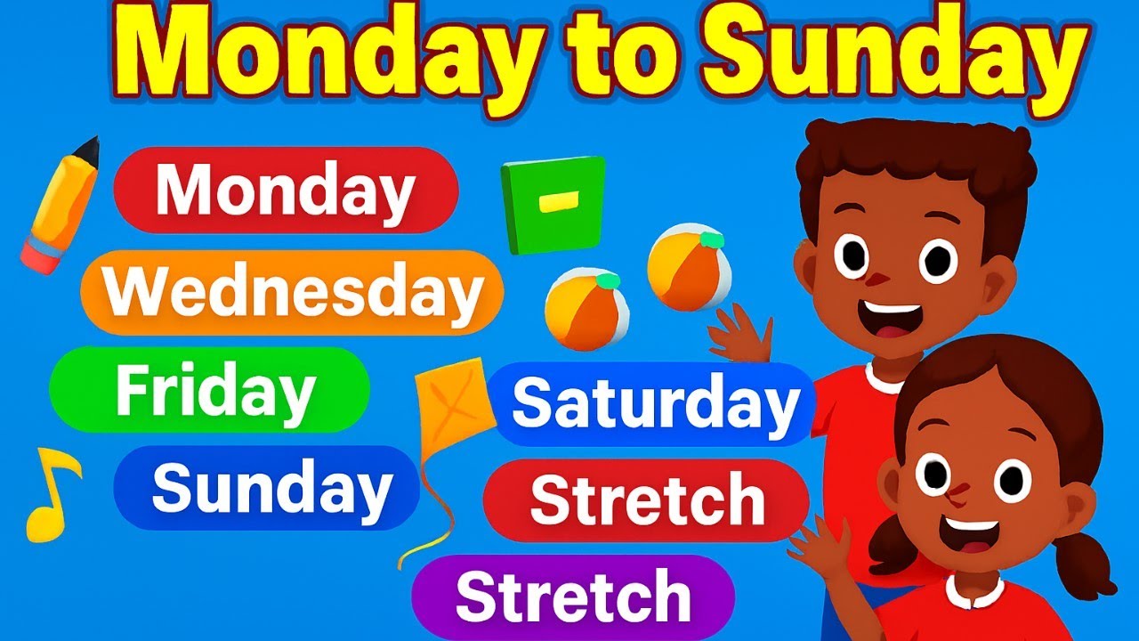 Let’s Learn the Week! 7 Days, 7 Moves | Preschool Song & Dance - YouTube