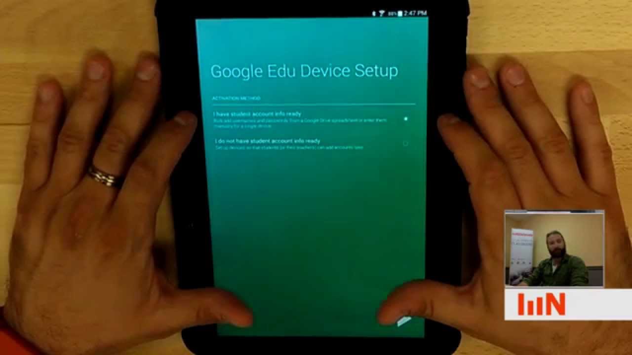 Provision a Google Play for Education Tablet - YouTube