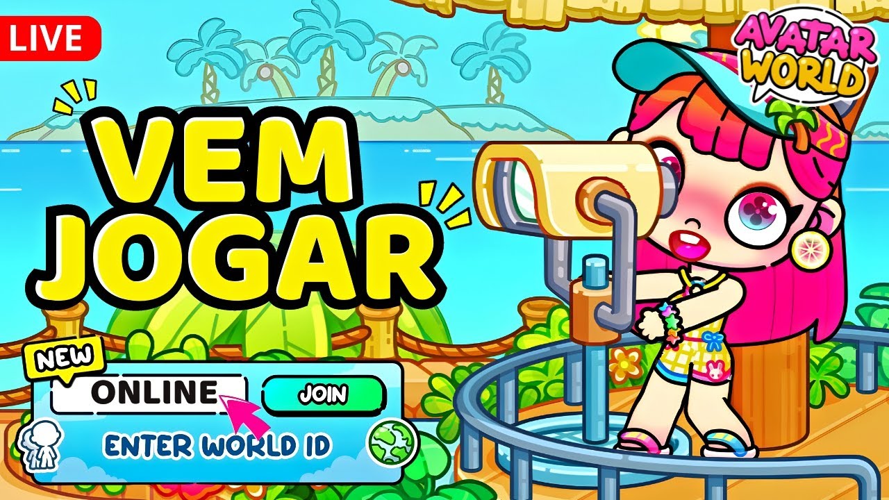 SÁBADOU!! VEM JOGAR ONLINE COM A Ma NO AVATAR WORLD - YouTube
