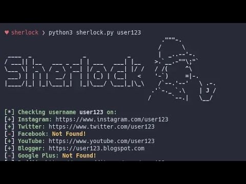 Sherlock: herramienta OSINT avanzada para la investigación de usuarios 👥 - YouTube