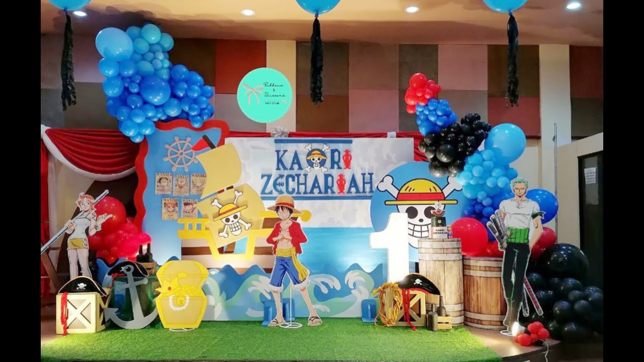 One Piece Themed 1st Birthday Decor by Ribbons & Scissors - YouTube