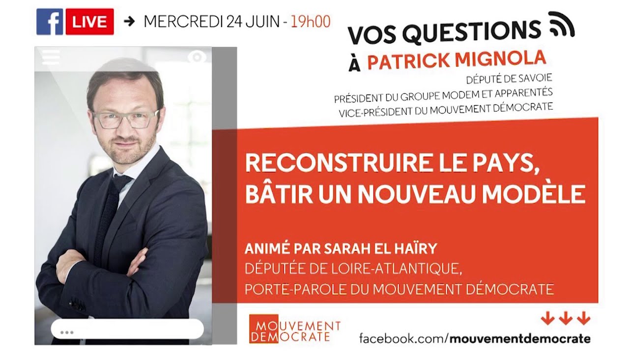 Vos Questions à Patrick Mignola - Reconstruire le pays - YouTube