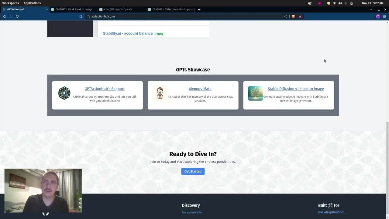 GPTActionHub.com - Backdropbuild.com entry - YouTube