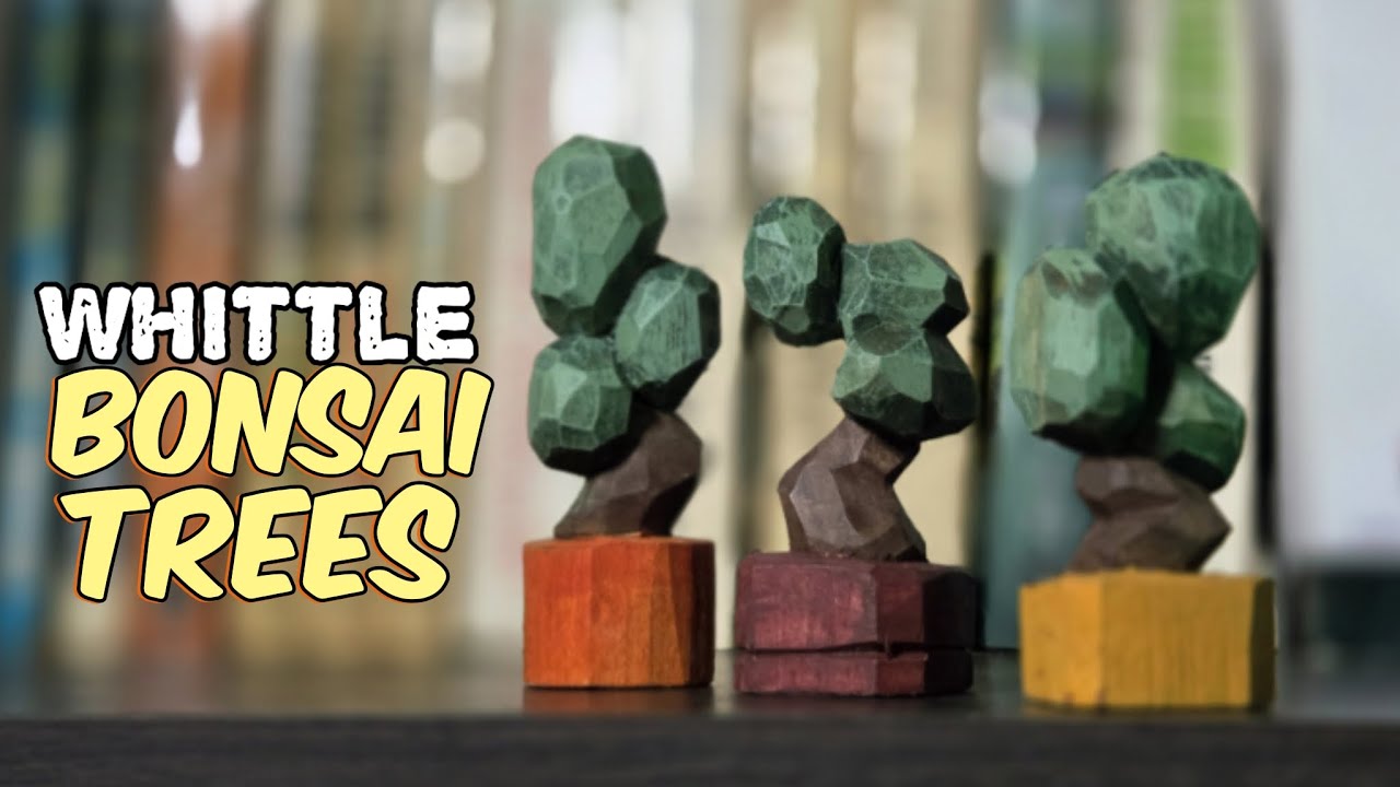 Whittle Bonsai Trees -- Full Tutorial, Knife Only - YouTube