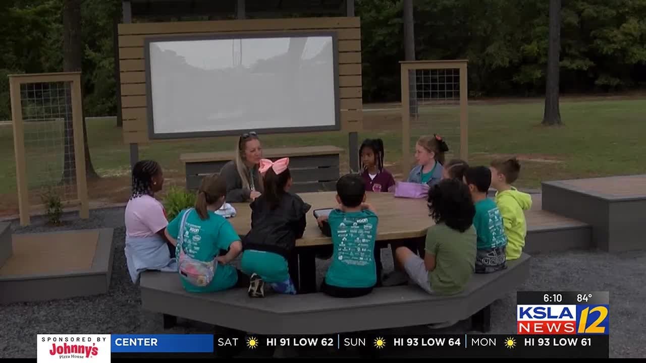 Students at Morris Elementary School experience new, unique way to learn in outdoor classroom ...
