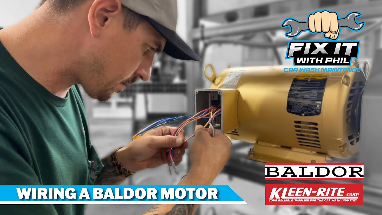 Baldor Motor Wiring Like a Pro - Fix It With Phil | Kleen-Rite - YouTube