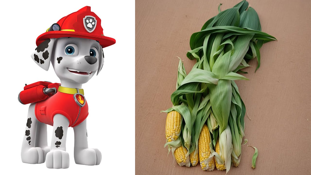 Guess ALL PAW PATROL Characters by CORN! (Squint your Eyes) - @im ...