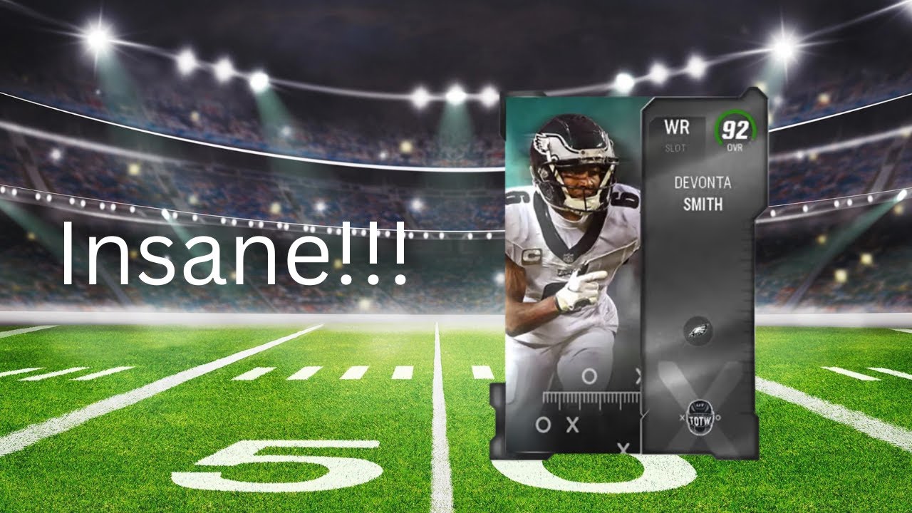 Devonta smith 92 is insane!!! 252 yards and 3 tds!! Madden 24 gameplay ...