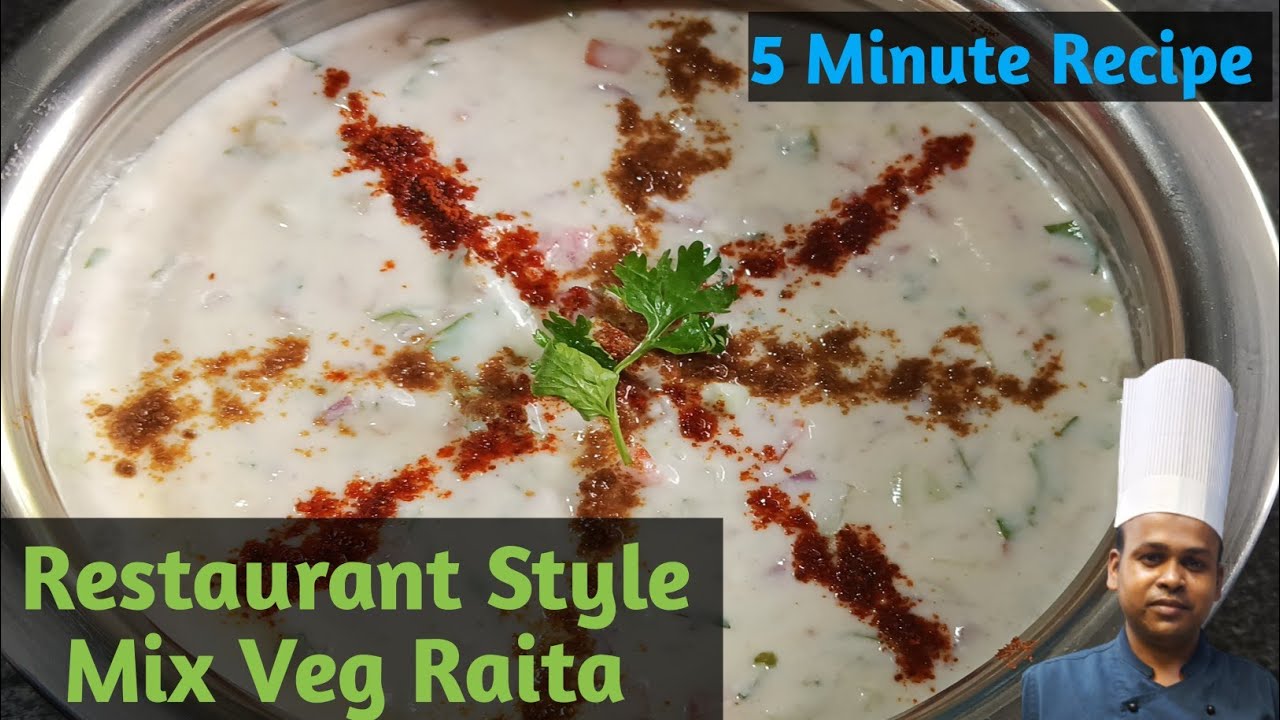 Mix Vegetable Raita | Raita Recipe | Chef Mintu Kitchen - YouTube