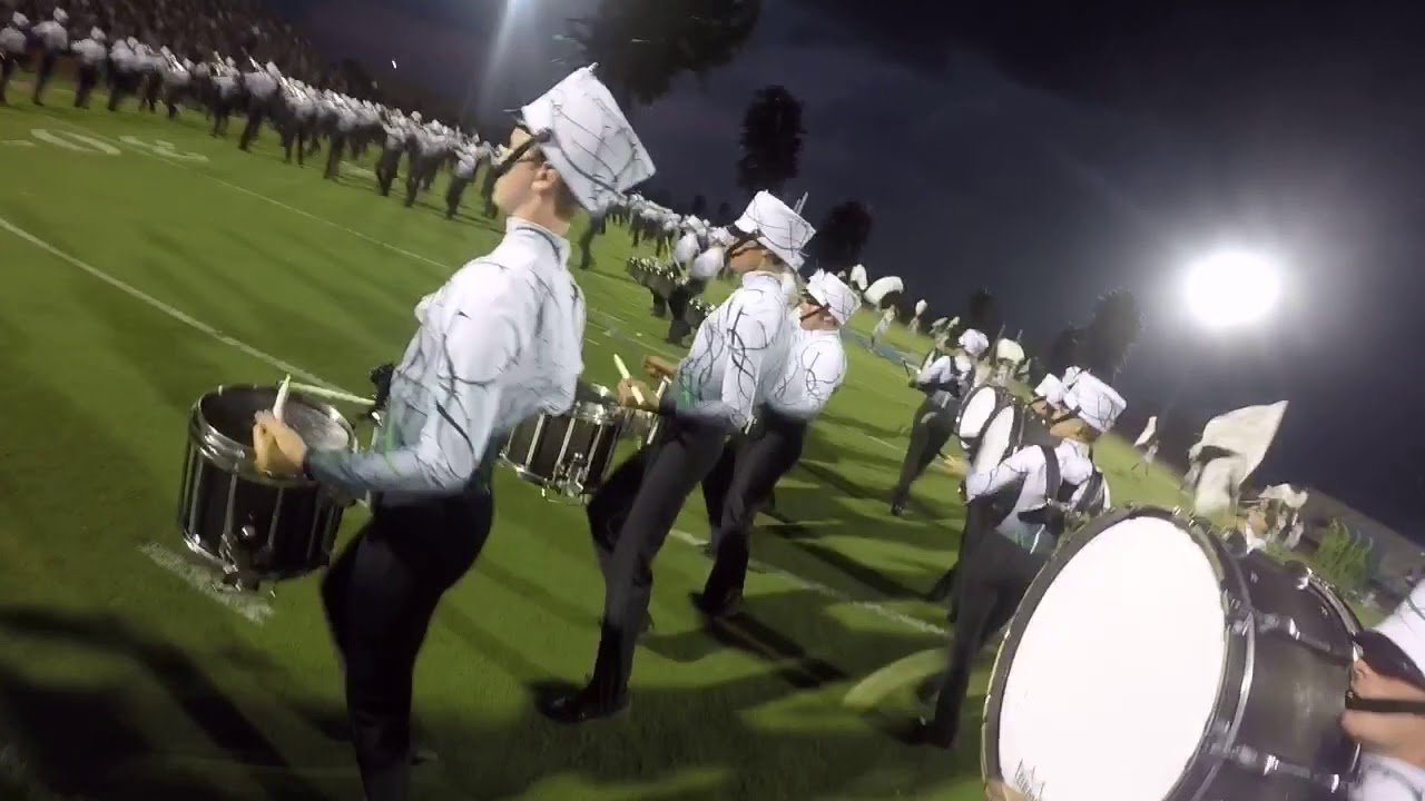 Lincoln-Way Marching Band 2018 Community Night Bass cam run-through ...
