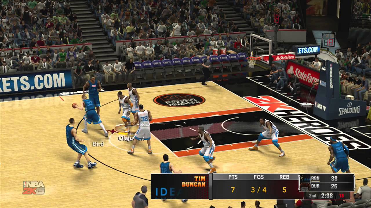 NBA 2K15 playing 2k heroes using team KD part 1 - YouTube