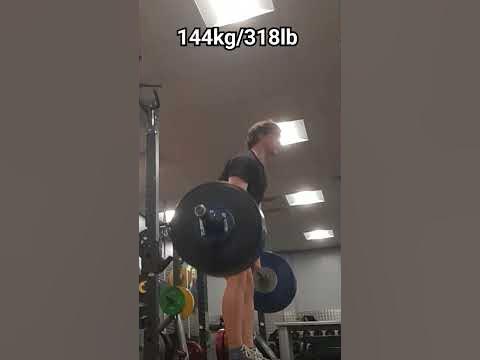 144kg/318lb X3 Deadlift - YouTube