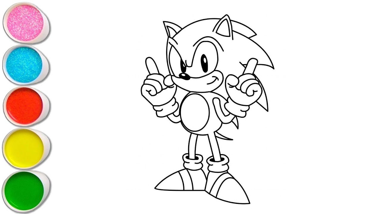 How to Draw Sonic The Hedgehog, Drawing for kids | Art For kids | Let's ...