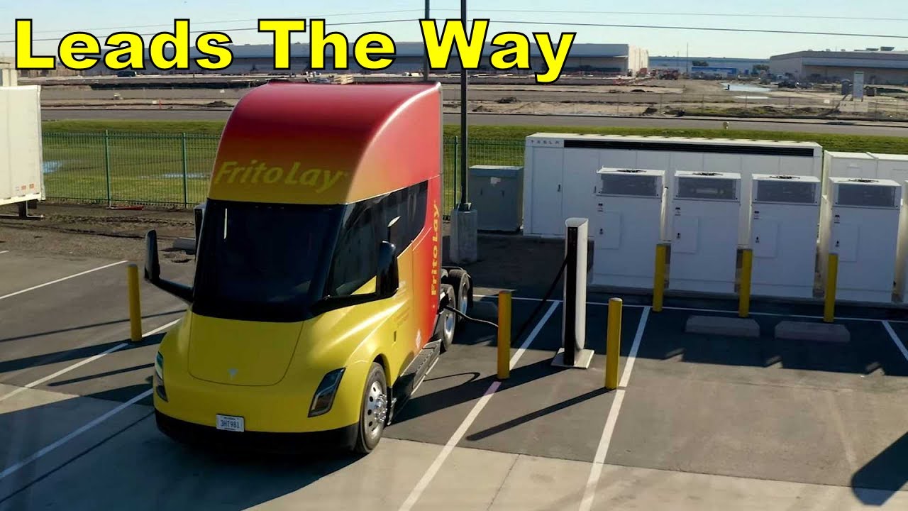 Tesla Semi and Megacharger Lead The Way At Frito Lay - YouTube