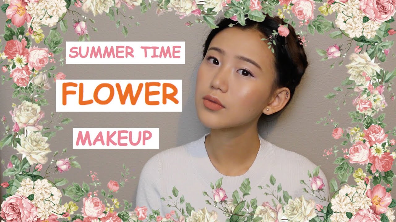 SUMMER FLOWER MAKEUP | TUTORIAL - YouTube