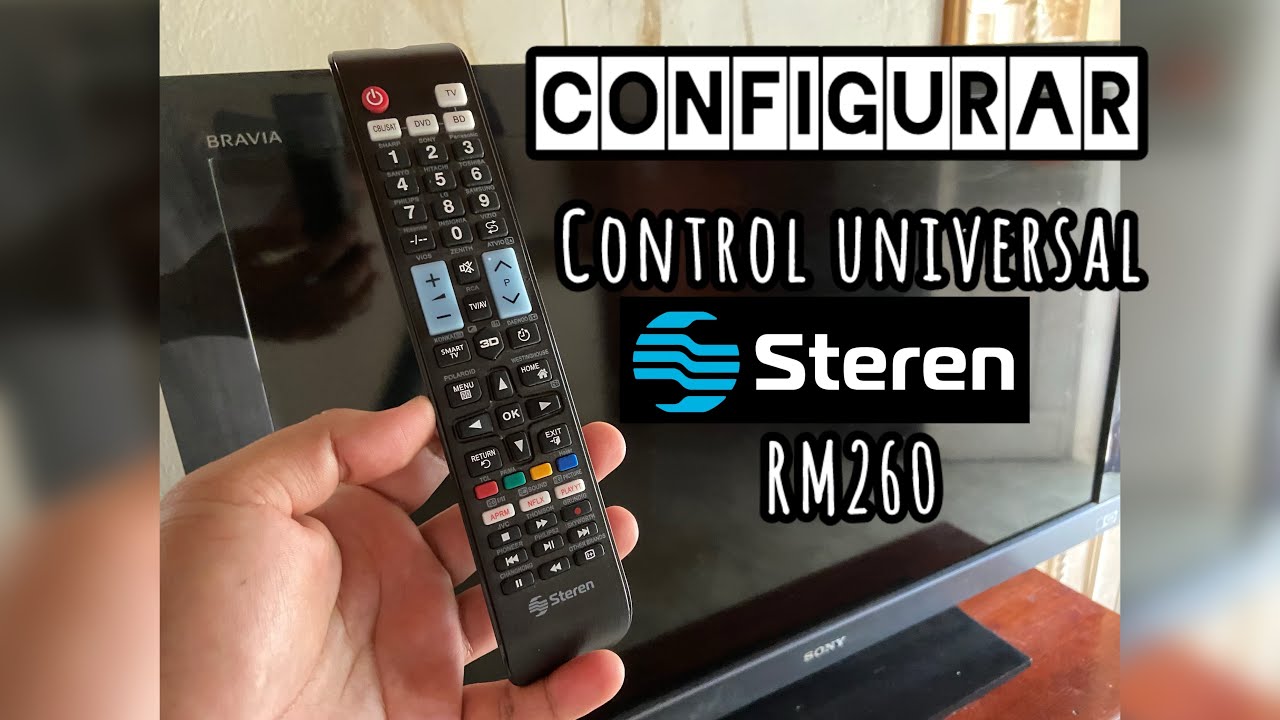 Configurar Control Remoto Universal STEREN RM-260 (Manual) - YouTube