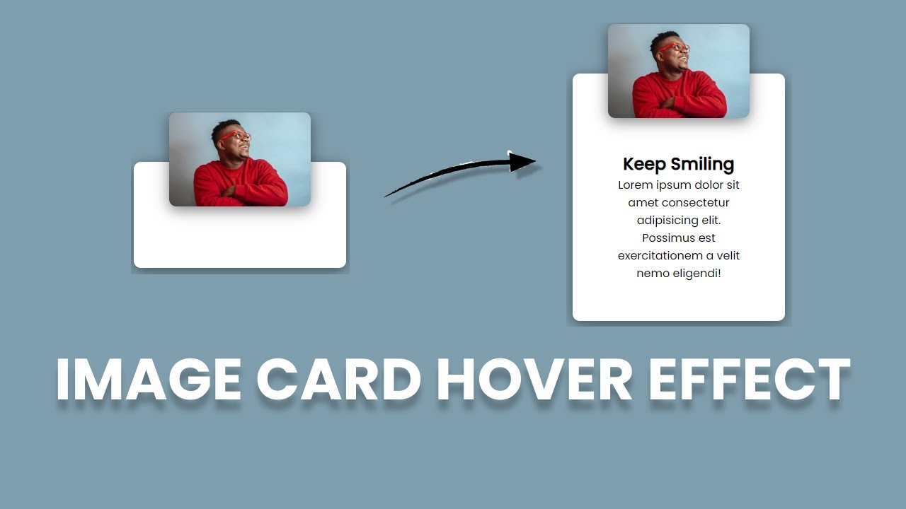 Responsive Image Card Hover Effect Using HTML and CSS Only | Web ...