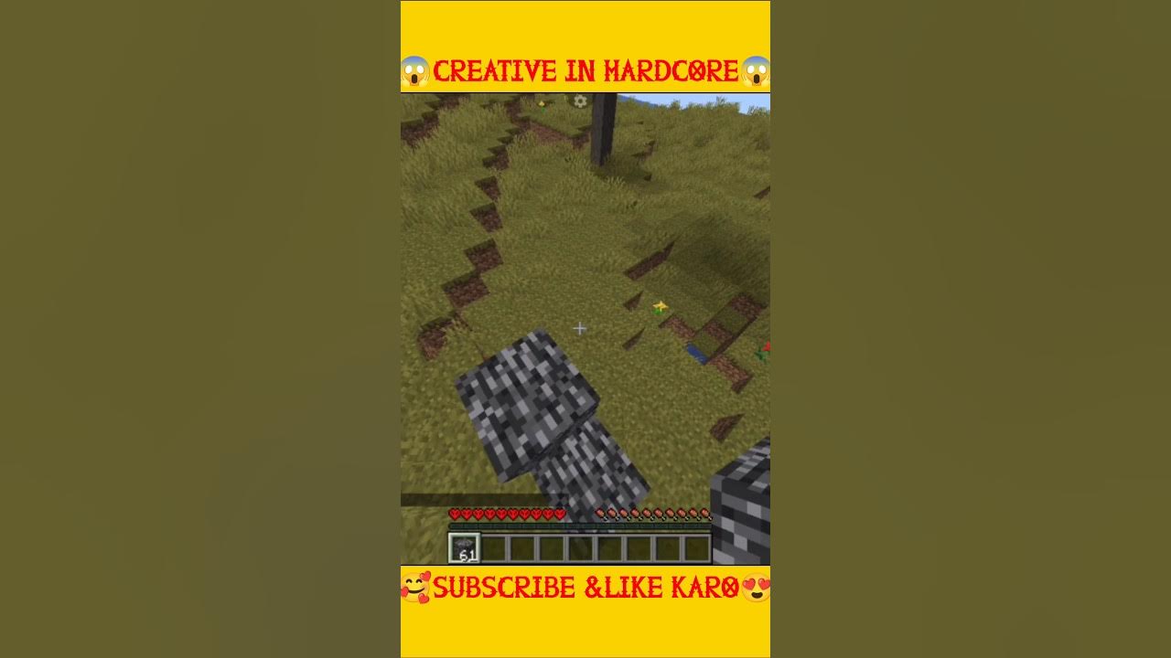 How To Use Creative Mode In Hardcore World In Minecraft #trending # ...